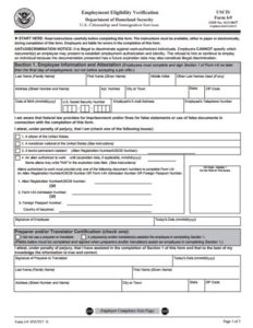 USCIS Releases Updated I-9 Employment Eligibility Verification Form ...